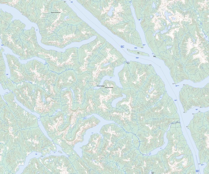 Butedale, BC (103H02 Toporama) Map by Natural Resources Canada | Avenza ...