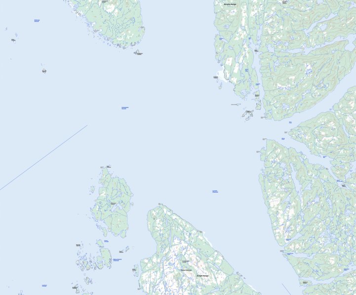 Caamaño Sound, BC (103A14 Toporama) Map by Natural Resources Canada ...