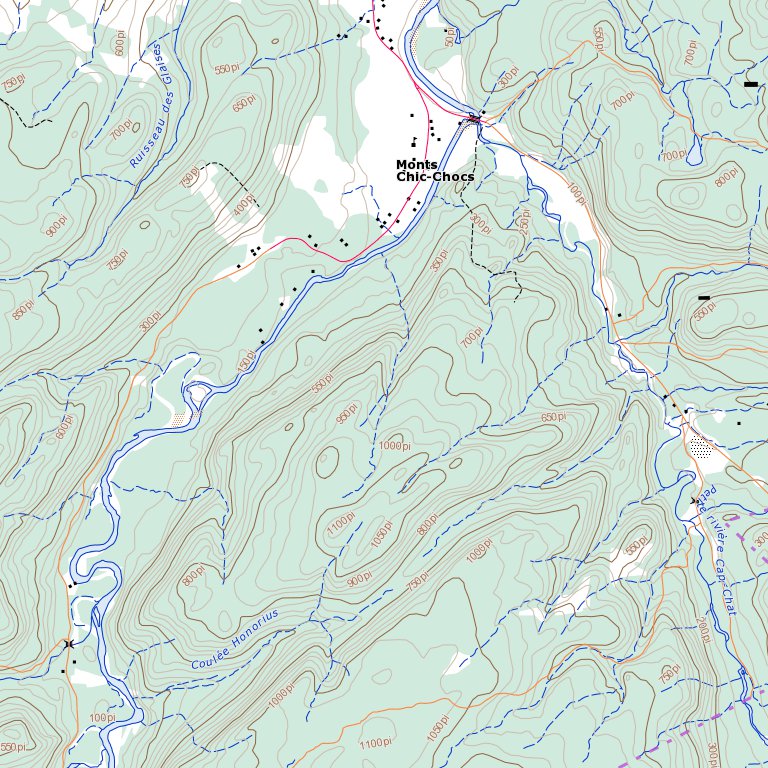 Cap-Chat, QC (022G02 Toporama) Map by Natural Resources Canada | Avenza ...
