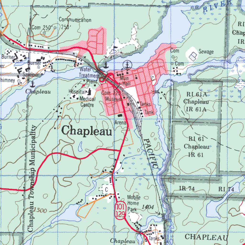 Chapleau, ON (041O14 CanMatrix) Map by Natural Resources Canada ...