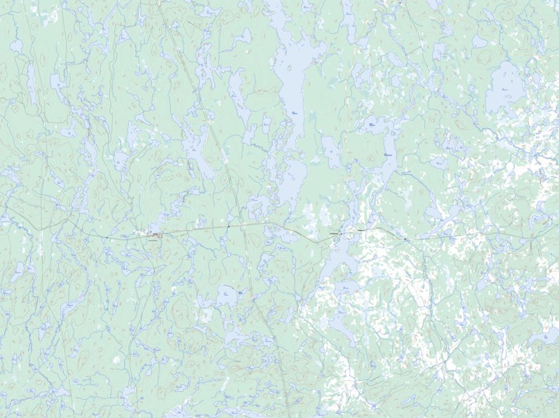 Clova, QC (032B03 Toporama) Map by Natural Resources Canada | Avenza Maps