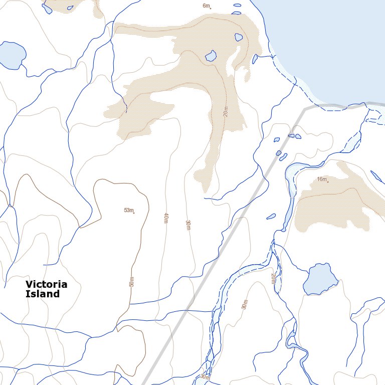 Cowper Point, NT (078B13 Toporama) Map by Natural Resources Canada ...