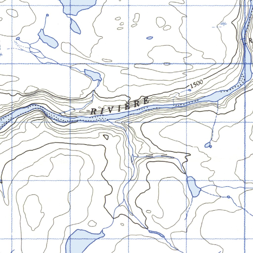 Cratère Du Nouveau-Québec West, QC (035H05 CanMatrix) Map by Natural ...