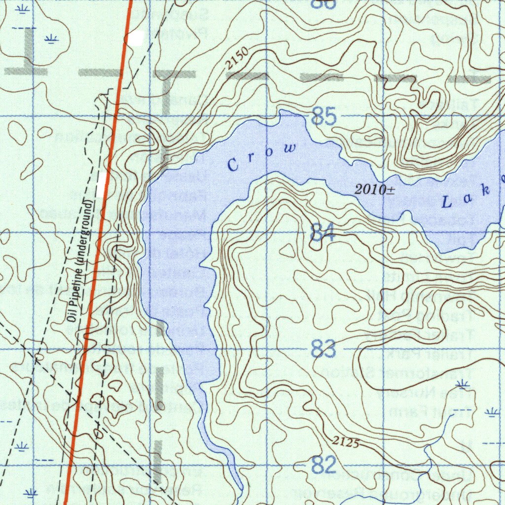 Crow Lake, AB (083P16 CanMatrix) Map by Natural Resources Canada ...