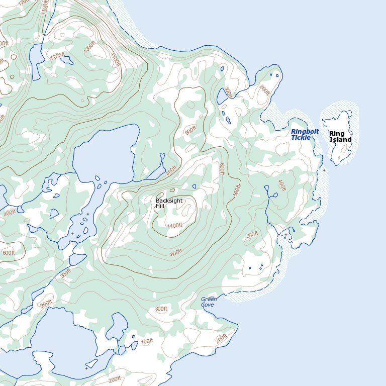 David Island, NL (014C14 Toporama) Map by Natural Resources Canada ...