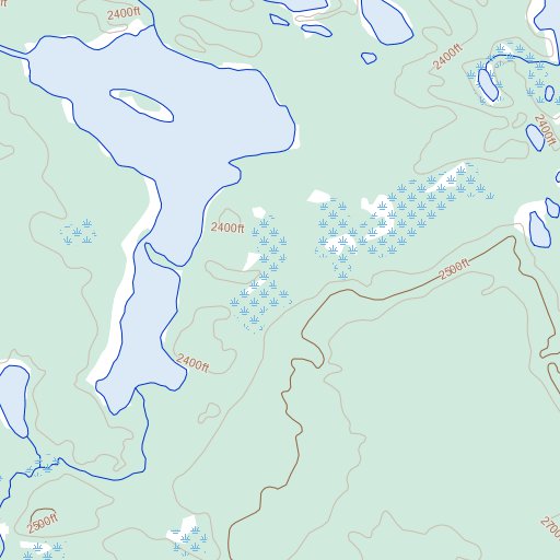 Dodo Lakes, BC (105A03 Toporama) Map by Natural Resources Canada ...