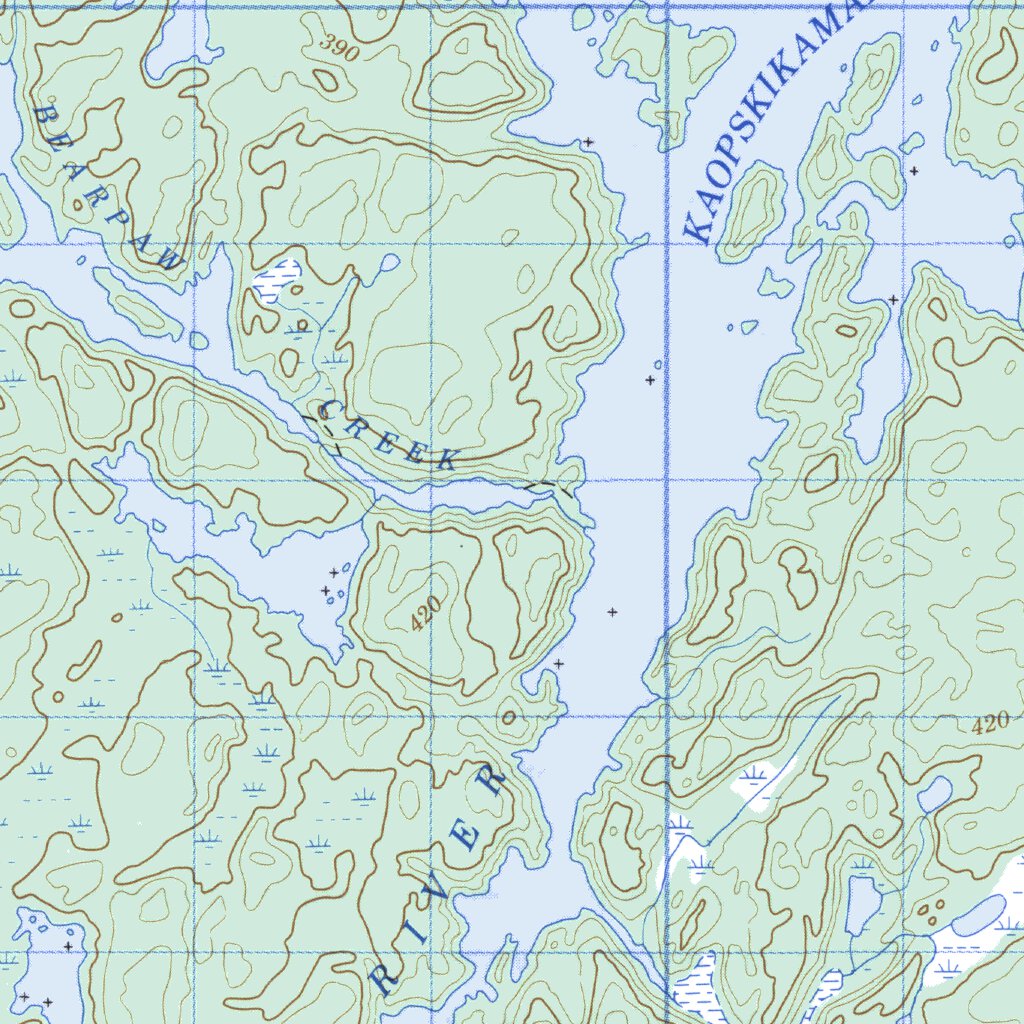 Entwine Lake, ON (052F02 CanMatrix) Map by Natural Resources Canada ...
