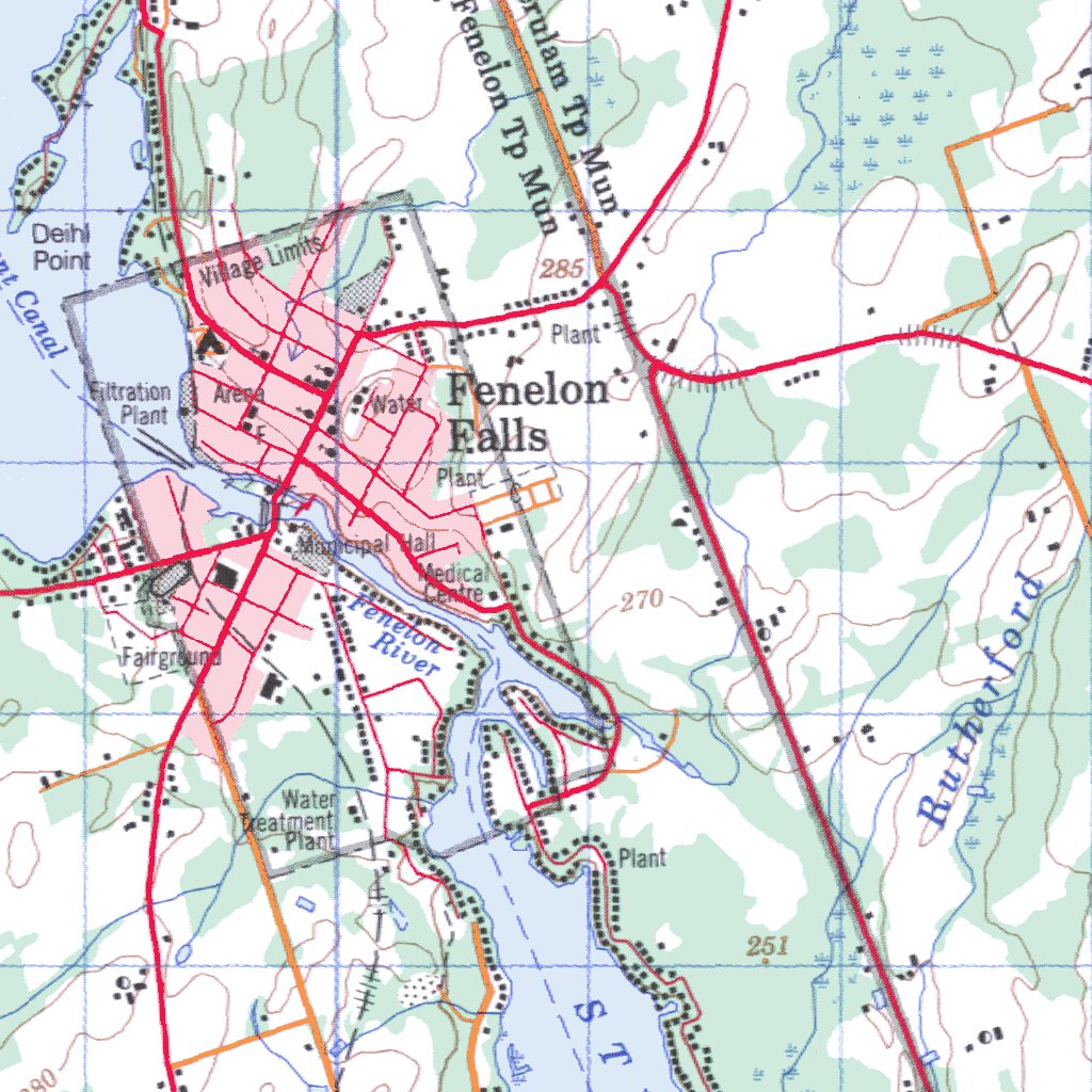 Fenelon Falls, ON (031D10 CanMatrix) Map by Natural Resources Canada ...