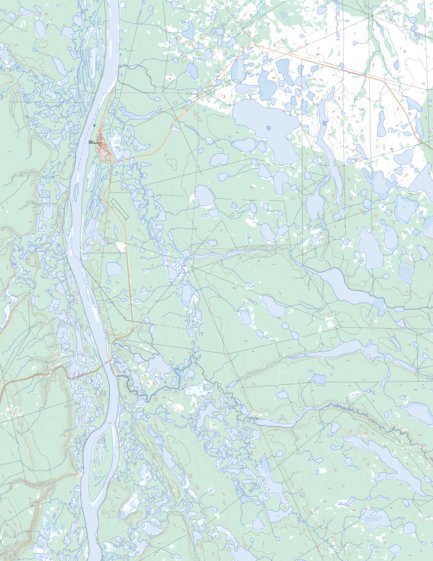 Fort Mcpherson (106M07 Toporama) Map by Natural Resources Canada ...