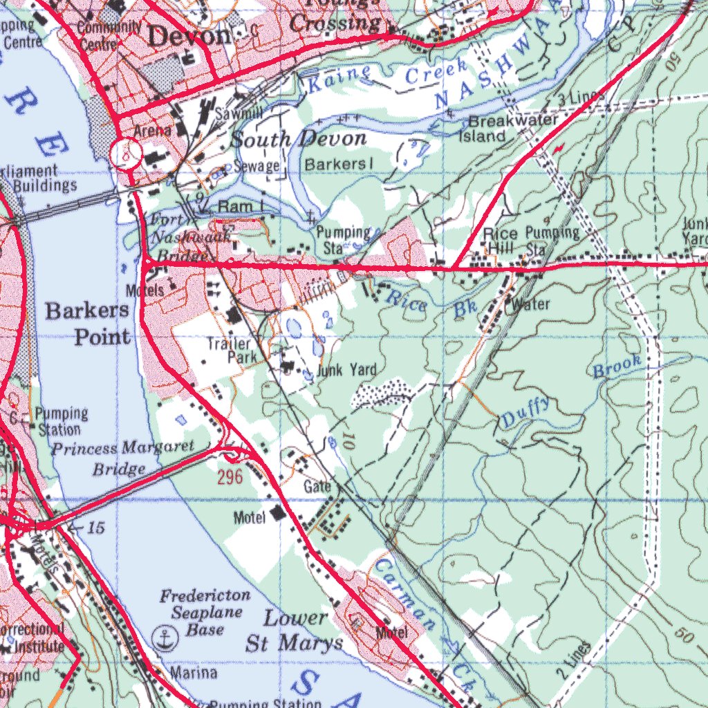 Fredericton, NB (021G15 CanMatrix) Map by Natural Resources Canada ...