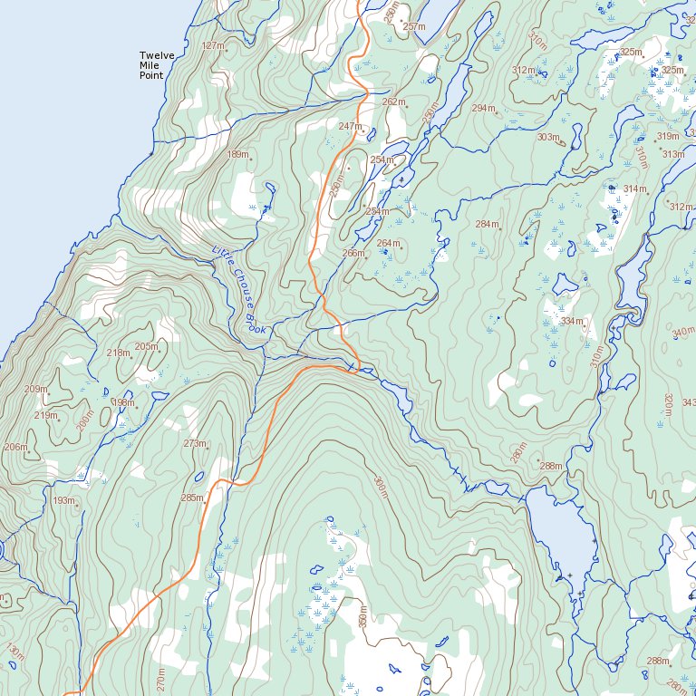 Hampden, NL (012H10 Toporama) Map by Natural Resources Canada | Avenza Maps