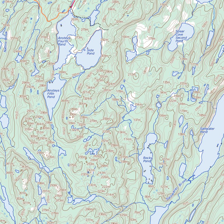 Hampden, NL (012H10 Toporama) Map by Natural Resources Canada | Avenza Maps