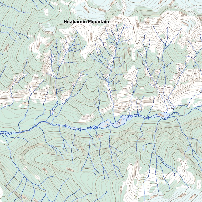 Homathko Icefield (092N02 Toporama) Map by Natural Resources Canada ...