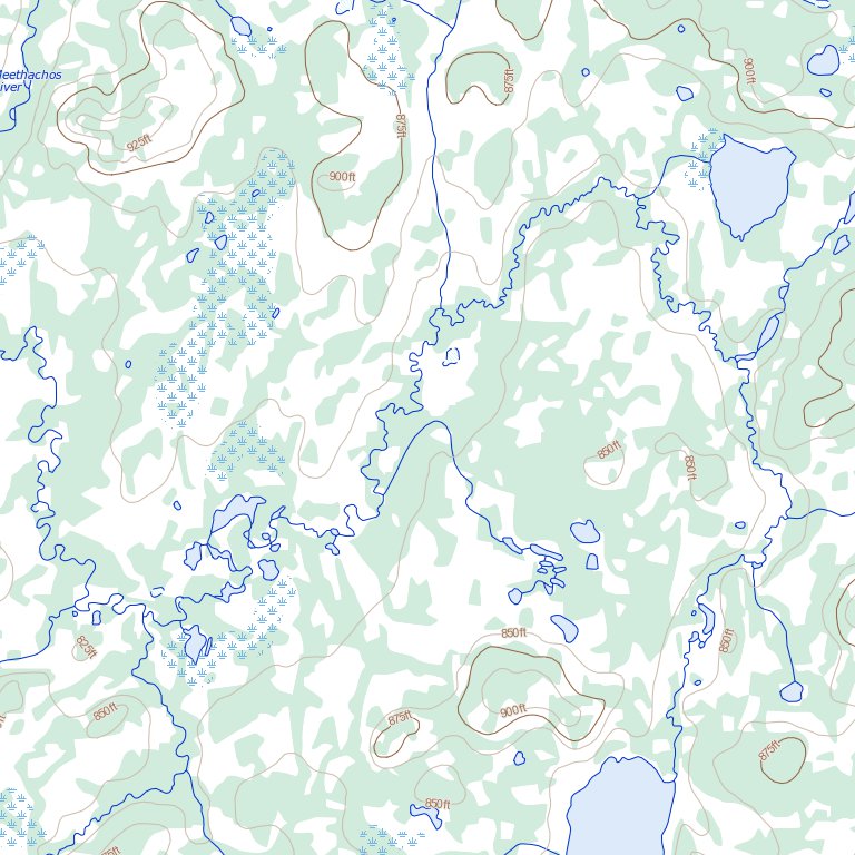 Hood Lake, MB (064H03 Toporama) Map by Natural Resources Canada ...