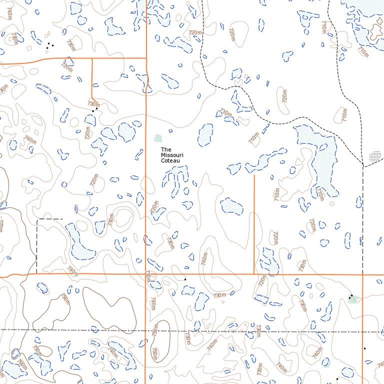 Horizon, SK (072H11 Toporama) Map by Natural Resources Canada | Avenza Maps