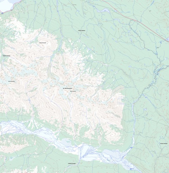 Jarvis River, YT (115B16 Toporama) Map by Natural Resources Canada ...