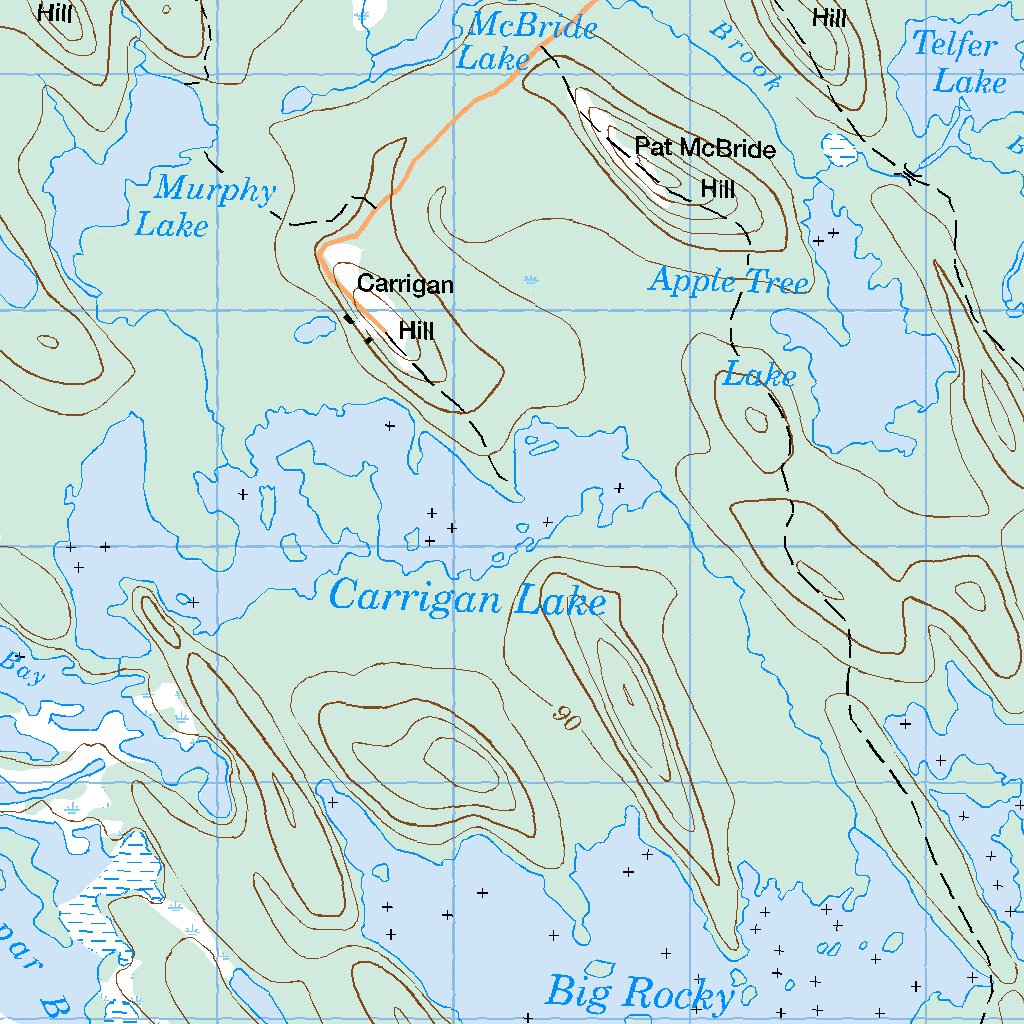 Kejimkujik Lake, NS (021A06 CanMatrix) Map by Natural Resources Canada ...
