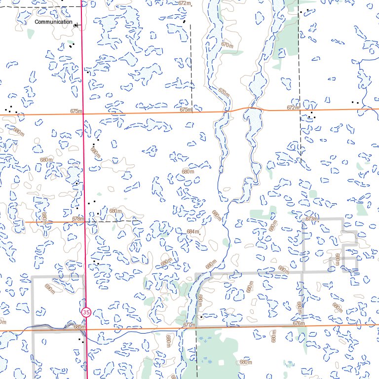 Kelliher, SK (062M05 Toporama) Map by Natural Resources Canada | Avenza ...