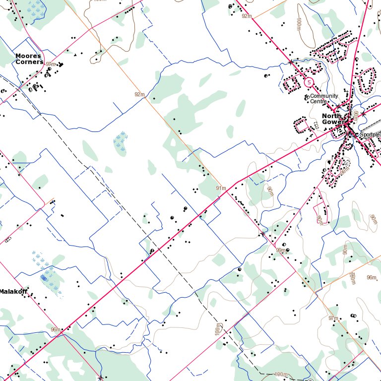 Kemptville, ON (031G04 Toporama) Map by Natural Resources Canada ...