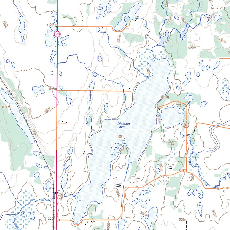Kinistino, SK (073A14 Toporama) Map by Natural Resources Canada ...
