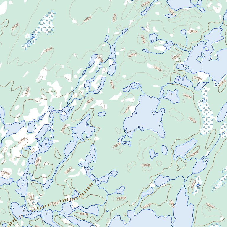 Lac Chamic, QC (032P14 Toporama) Map by Natural Resources Canada ...