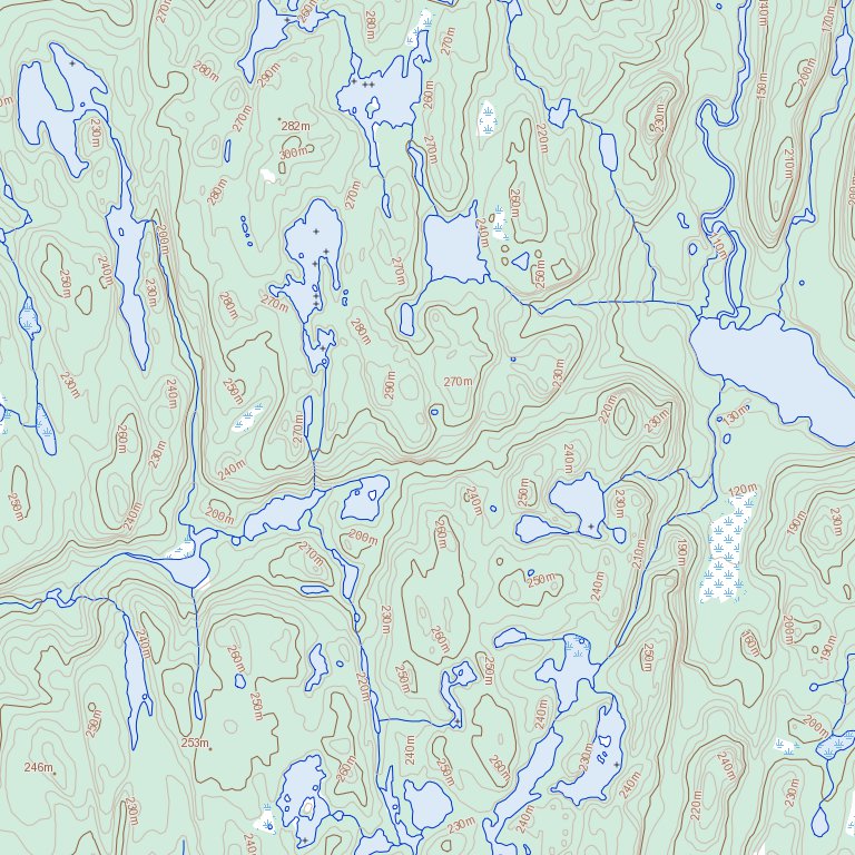 Lac De L'Île Au Castor, QC (012O10 Toporama) Map by Natural Resources ...