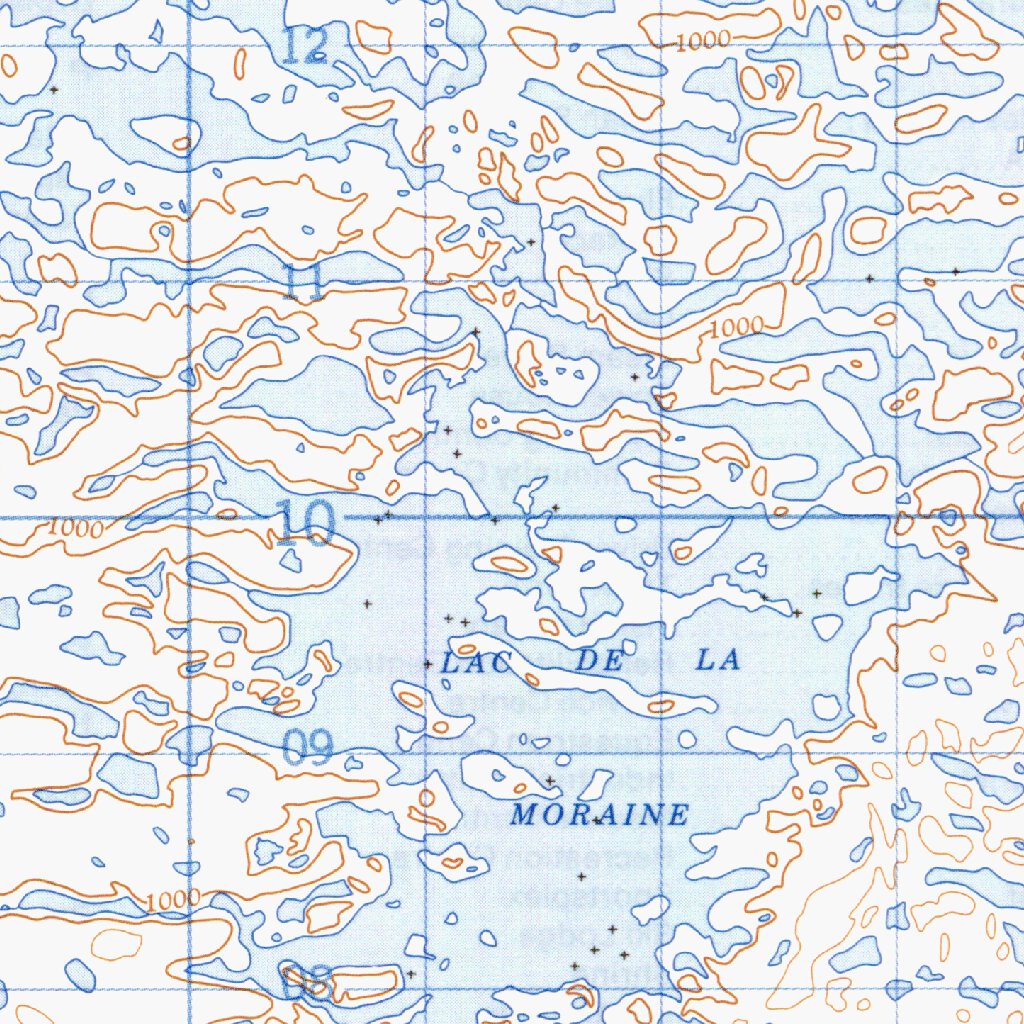 Lac De La Moraine, QC (024C14 CanMatrix) Map by Natural Resources ...