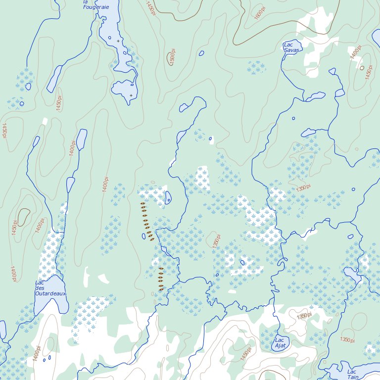 Lac Dobleau, QC (032H12 Toporama) Map by Natural Resources Canada ...