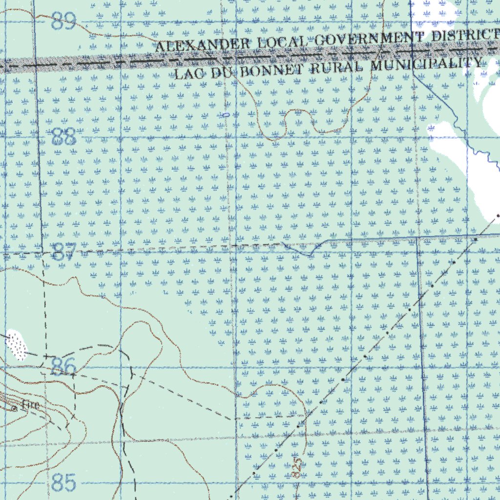 Lac Du Bonnet, MB (062I08 CanMatrix) Map by Natural Resources Canada ...