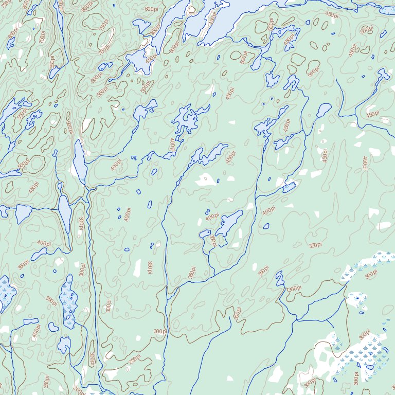 Lac Du Gros Diable, QC (012L05 Toporama) Map by Natural Resources ...
