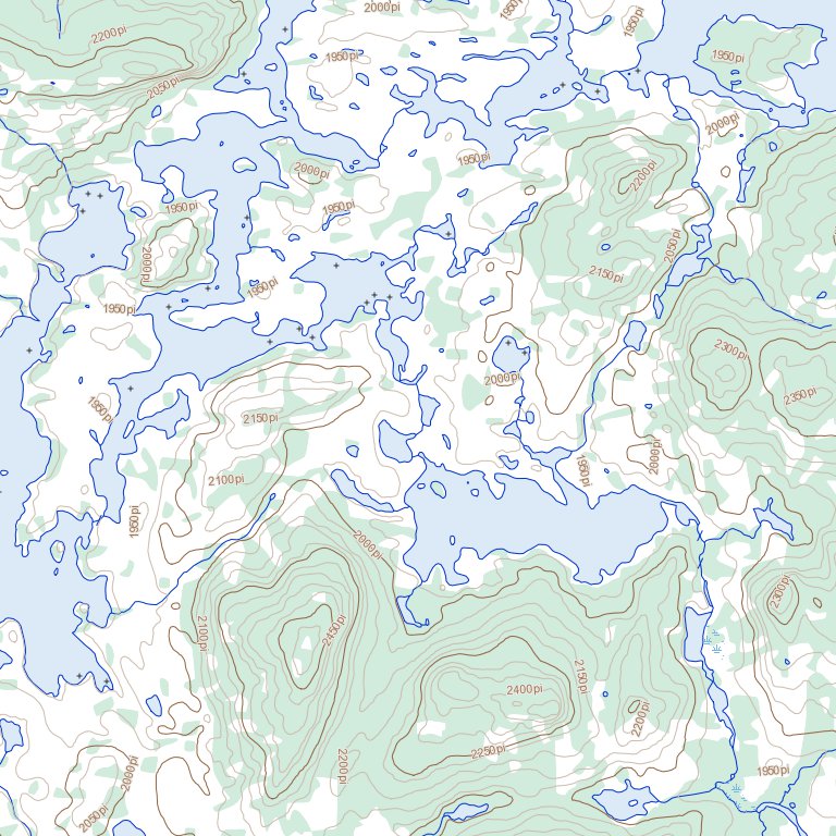 Lac Dumesnil, QC (023E01 Toporama) Map by Natural Resources Canada ...