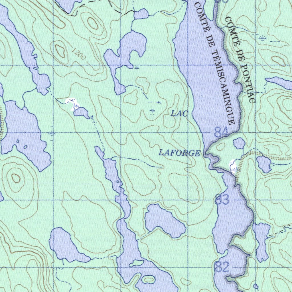 Lac Dumoine, QC (031K13 CanMatrix) Map by Natural Resources Canada ...