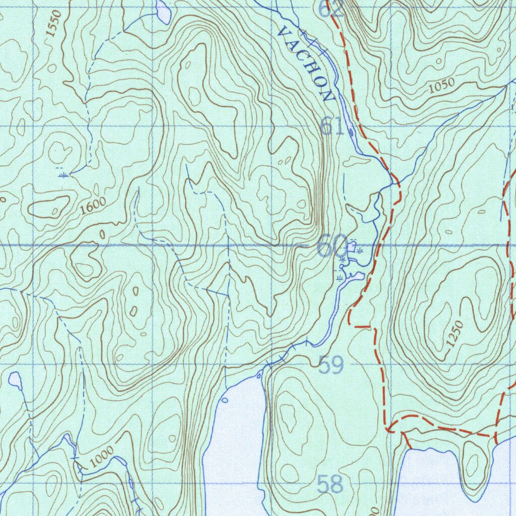 Lac Gaillard, QC (022K02 CanMatrix) Map by Natural Resources Canada ...