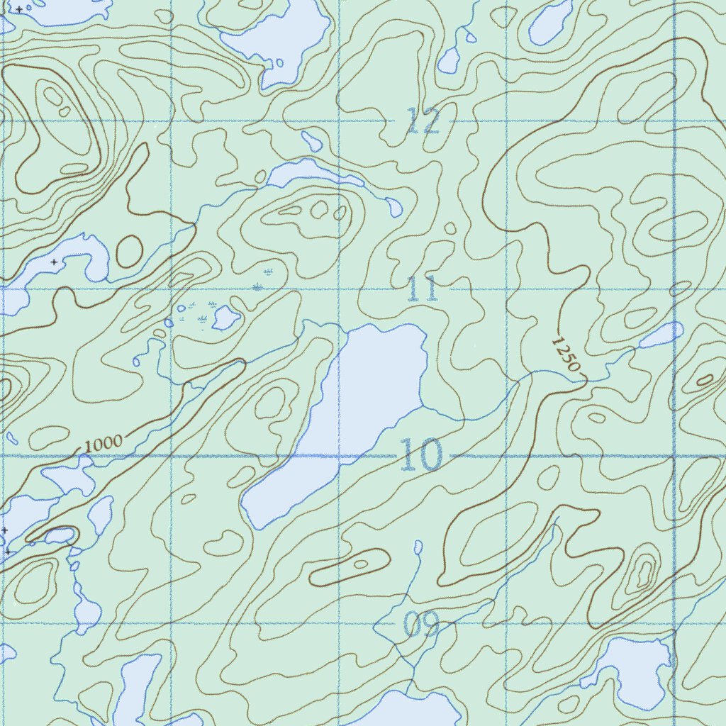 Lac Goulde, QC (032O11 CanMatrix) Map by Natural Resources Canada ...