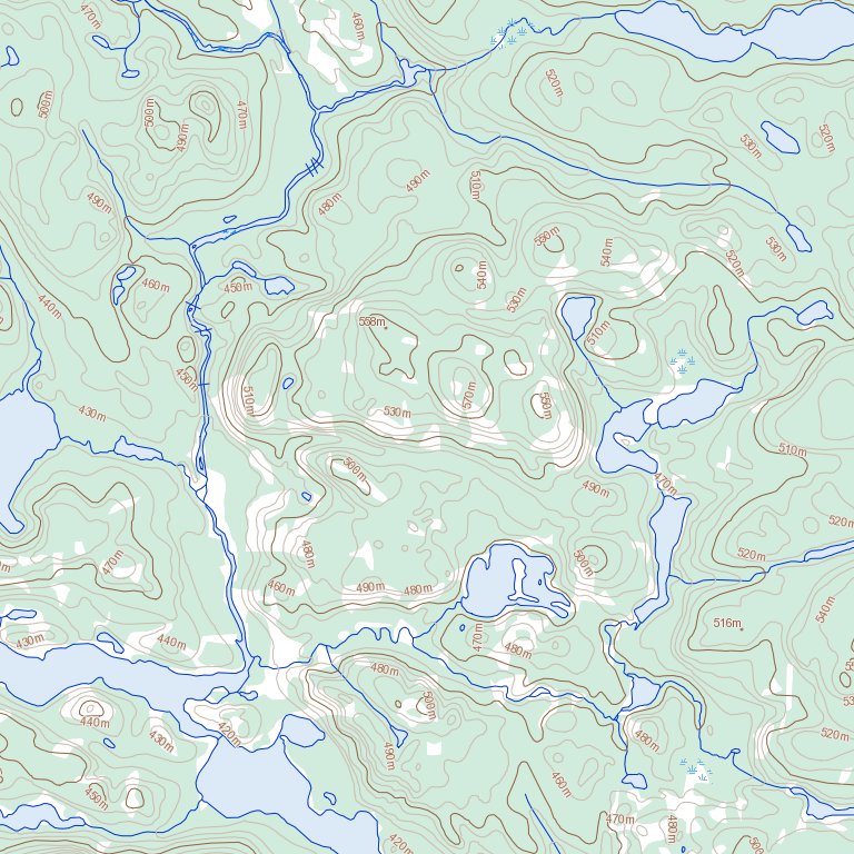 Lac Le Tort, QC (012N10 Toporama) Map by Natural Resources Canada ...