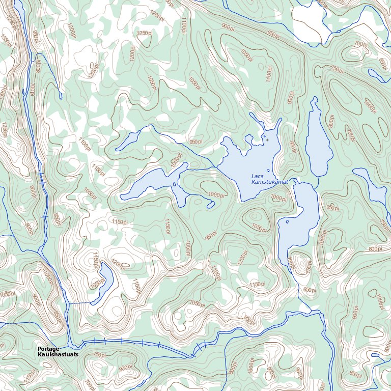 Lac Nipi, QC (022F02 Toporama) Map by Natural Resources Canada | Avenza ...