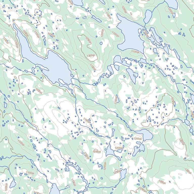 Lac Qamanialuup, QC (024H05 Toporama) Map by Natural Resources Canada ...