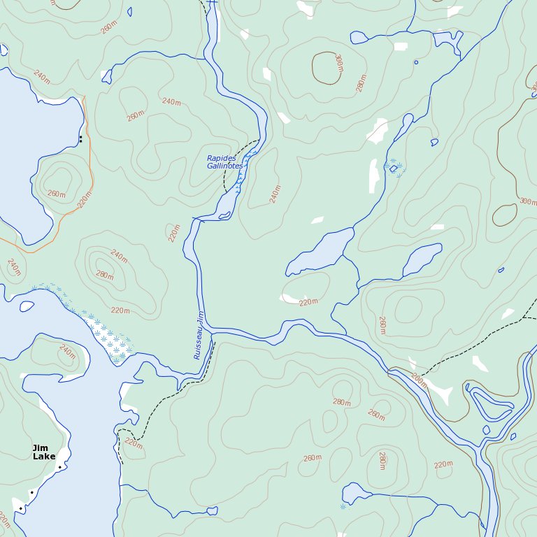 Lac Usborne, QC (031K02 Toporama) Map by Natural Resources Canada ...