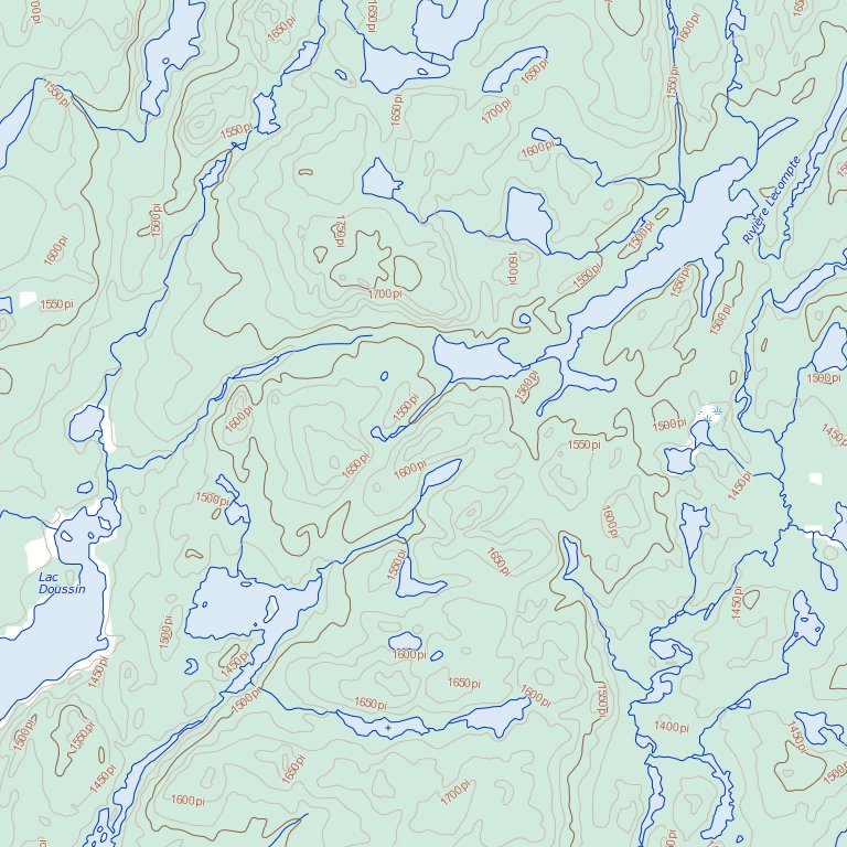 Lac Wiashgamic (032C10 Toporama) Map by Natural Resources Canada ...