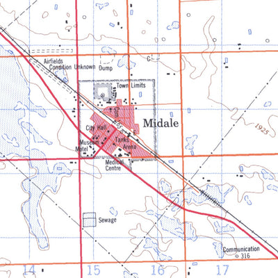 Midale, SK (062E06 CanMatrix) Map by Natural Resources Canada | Avenza Maps