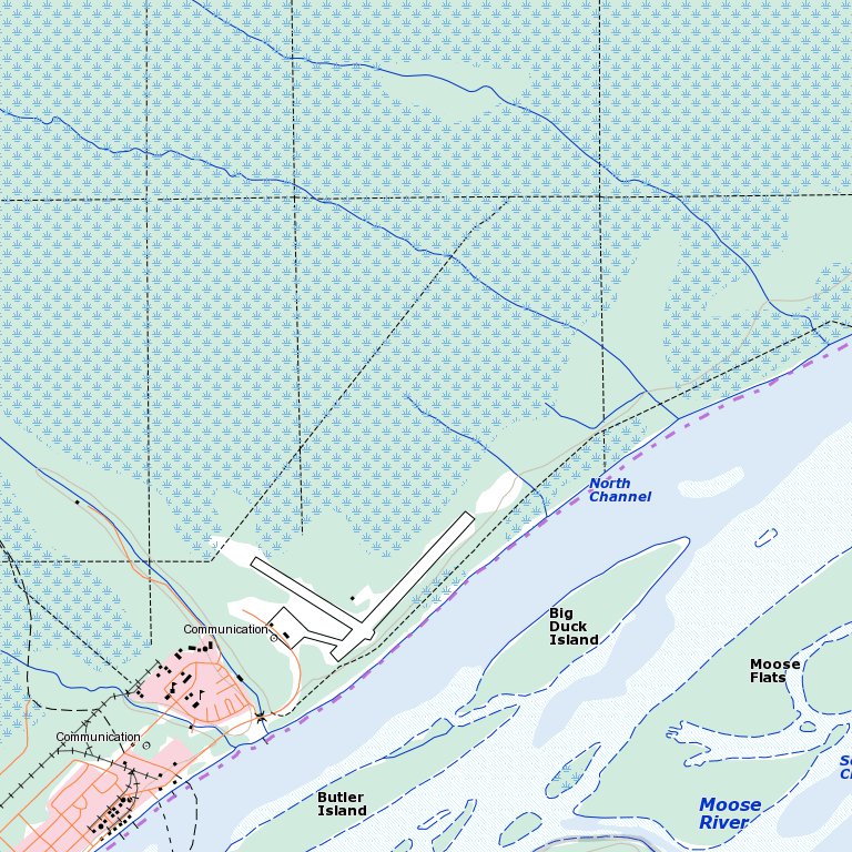 Moosonee, ON (042P07 Toporama) Map by Natural Resources Canada | Avenza ...