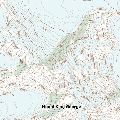 Mount Queen Mary, YT (115B12 Toporama) Map by Natural Resources Canada ...