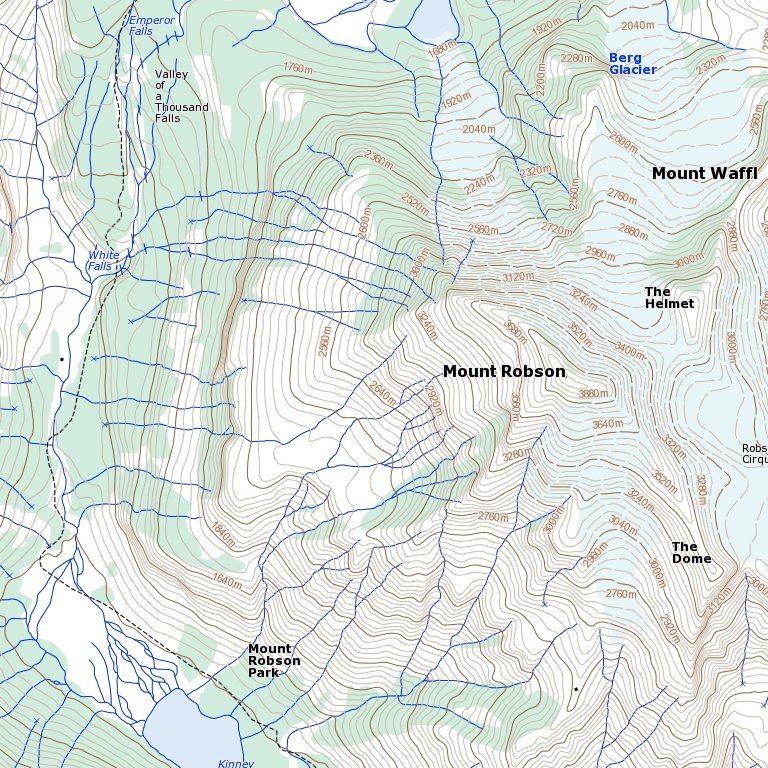 Mount Robson, AB (083E03 Toporama) Map by Natural Resources Canada ...
