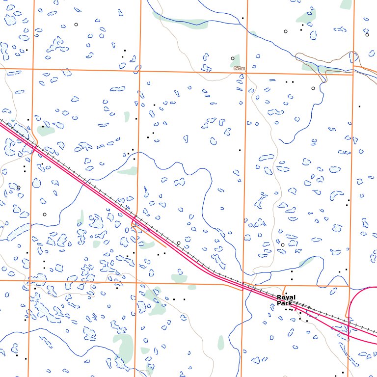 Mundare, AB (083H09 Toporama) Map by Natural Resources Canada | Avenza Maps