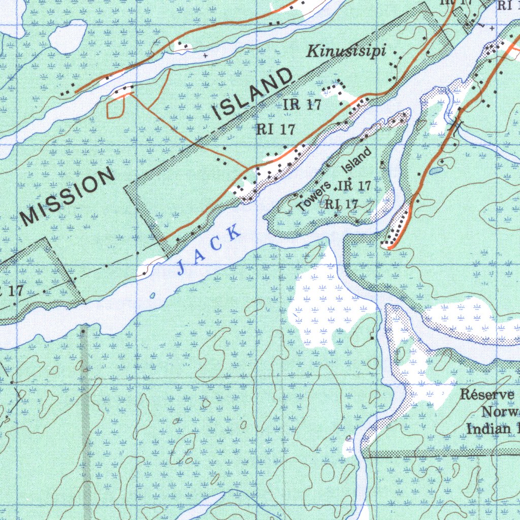 Norway House, MB (063H13 CanMatrix) Map by Natural Resources Canada ...