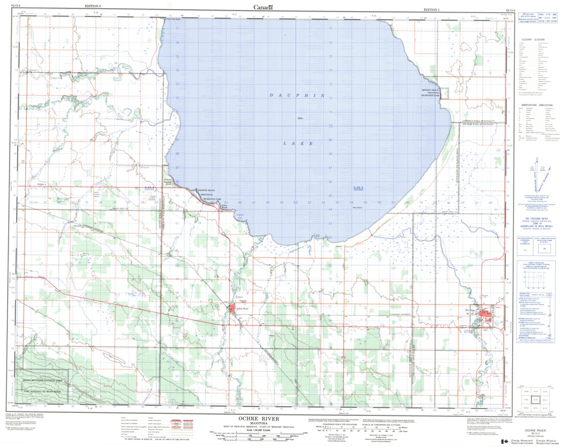 Ochre River, MB (062O04 CanMatrix) Map by Natural Resources Canada ...