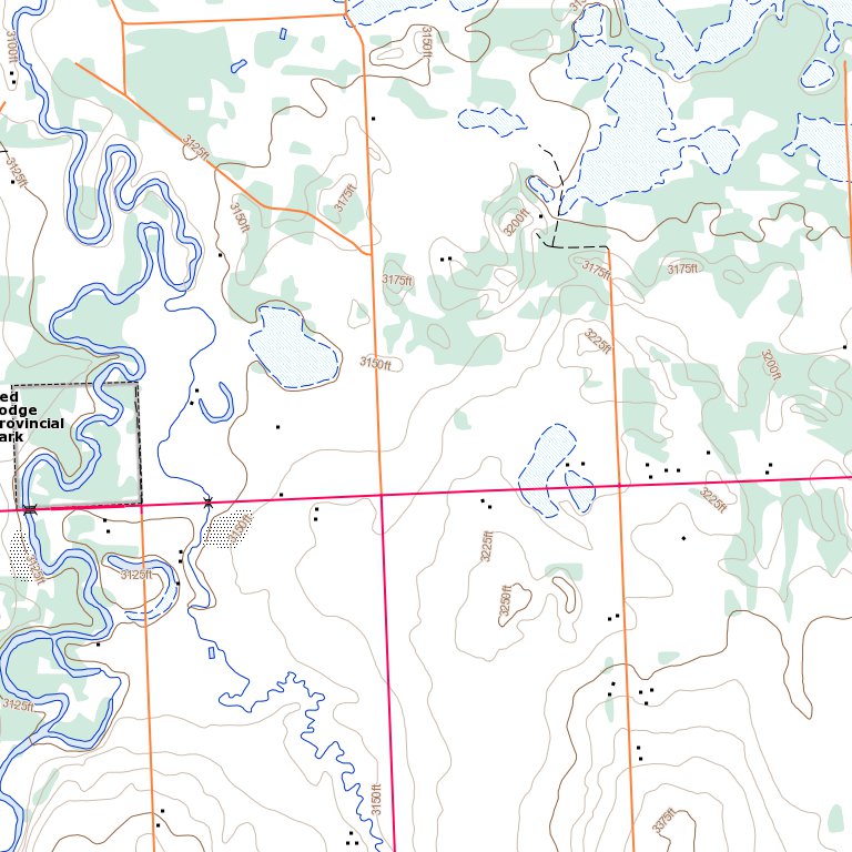 Olds, AB (082O16 Toporama) Map by Natural Resources Canada | Avenza Maps