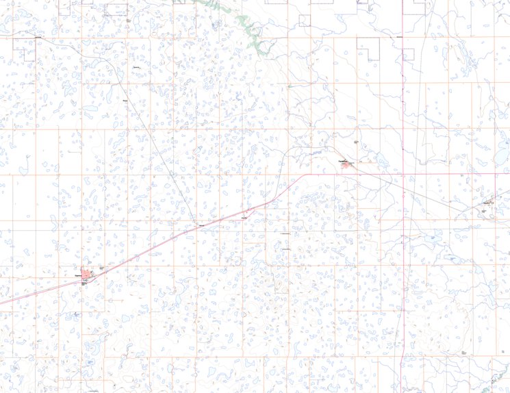 Pangman, SK (072H10 Toporama) Map by Natural Resources Canada | Avenza Maps