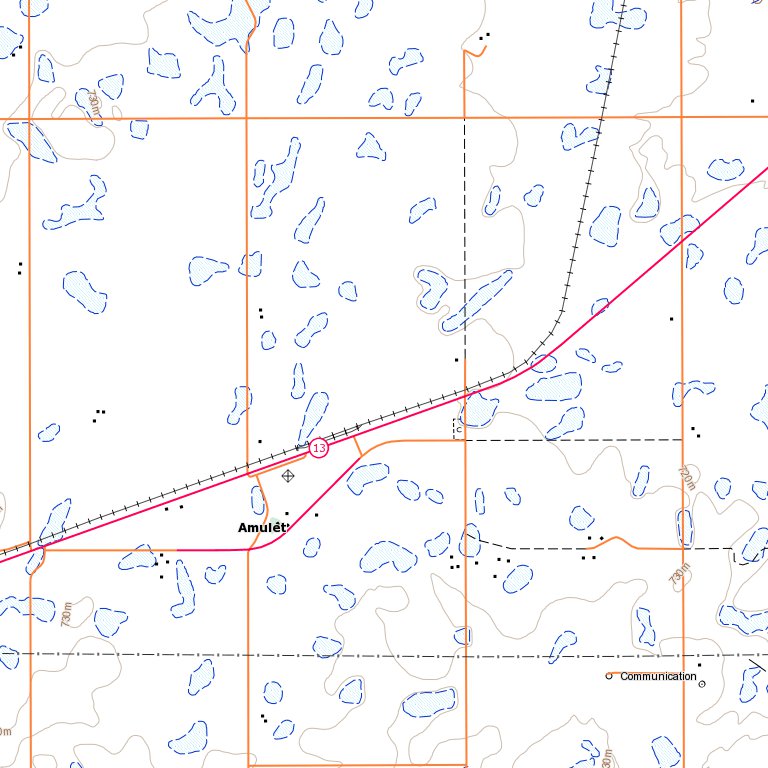 Pangman, SK (072H10 Toporama) Map by Natural Resources Canada | Avenza Maps