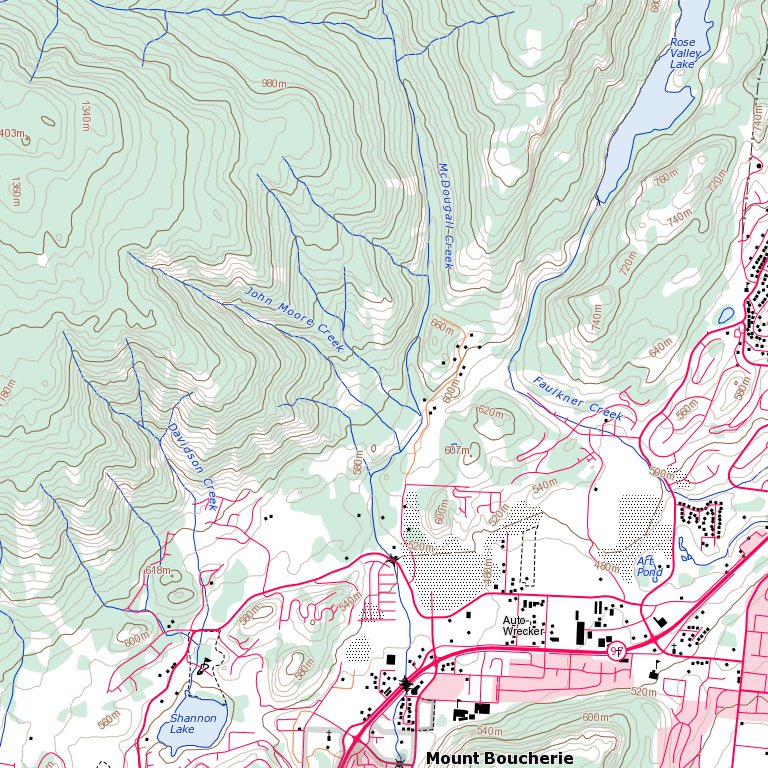 Peachland, BC (082E13 Toporama) Map by Natural Resources Canada ...